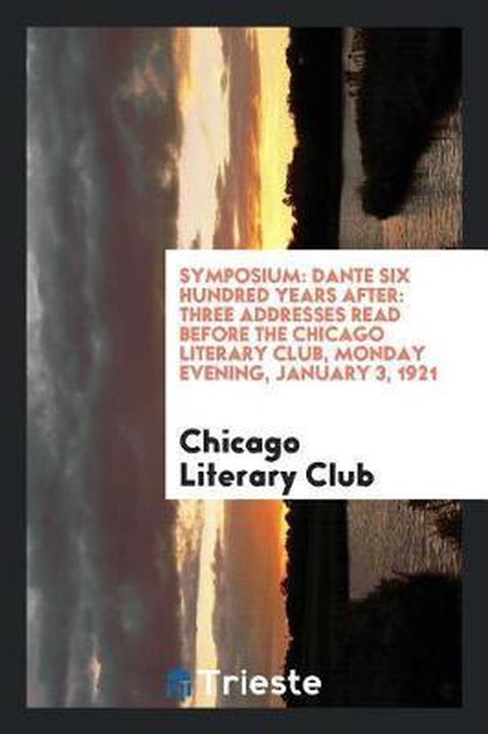 Symposium, Chicago Literary Club | 9780649326426 | Boeken | bol.com