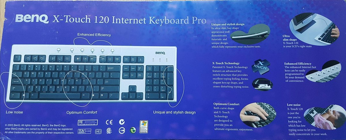 BenQ X-Touch 120 Internet keyboard | bol