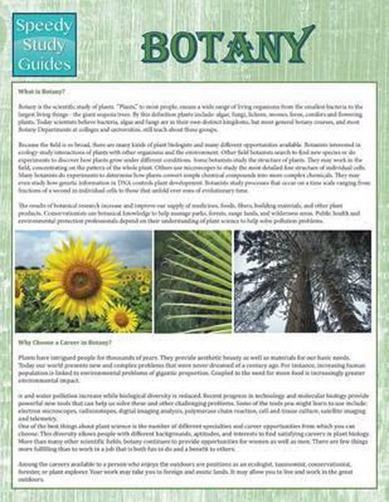 Botany (Speedy Study Guides) | 9781681276403 | Speedy Publishing Llc ...