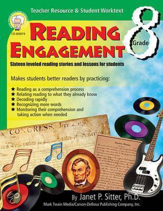 Reading Engagement, Grade 8, Ph.D. Sitter, Janet P. | 9781580372923 ...