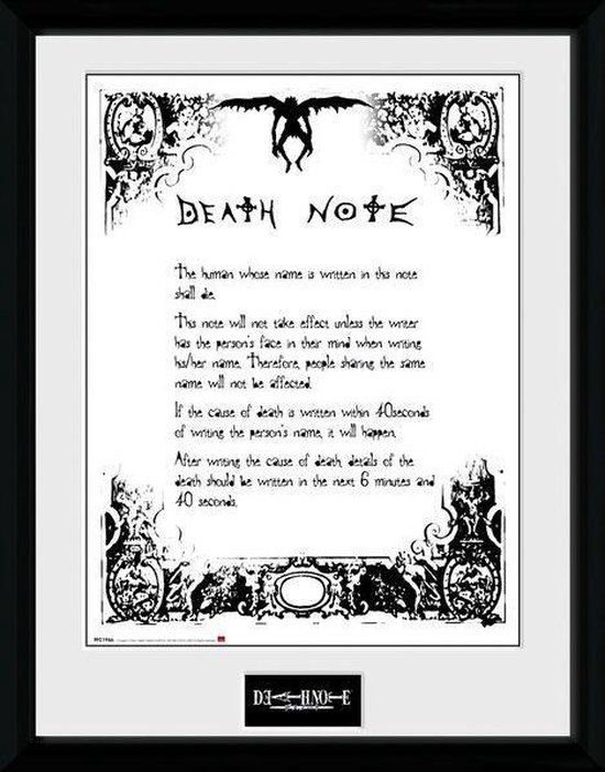 Death Note Death Note - Collector Print 30x40 | bol
