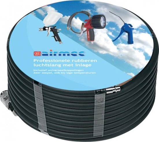 Airmec Persluchtslang met universele snelkoppeling 8x14mm - 20 meter | bol
