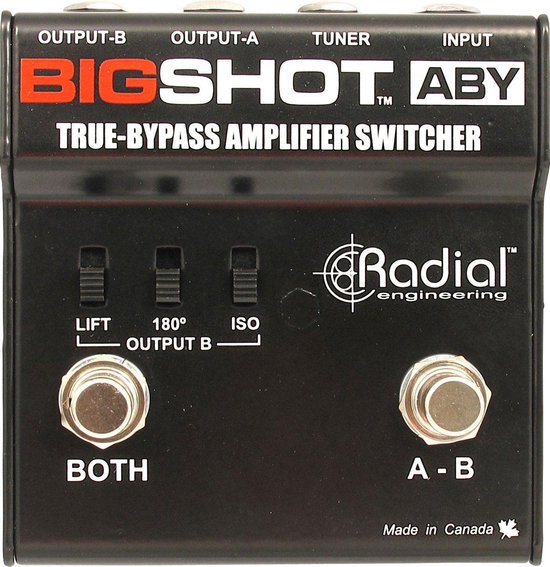 Radial BigShot ABY MKII - Signaal splitter & router - Zwart | bol