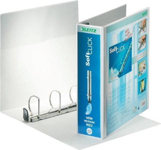 Ringband Panorama Leitz Softclick A4 4D-rings 50 mm Wit | bol