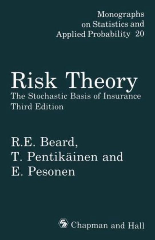 Risk Theory | 9780412242601 | Boeken | bol