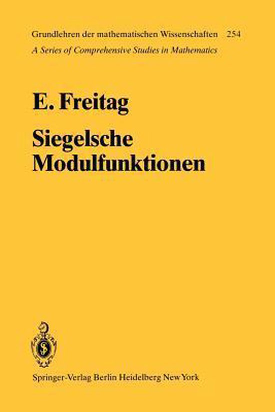 Siegelsche Modulfunktionen | 9783642686504 | Eberhard Freitag | Boeken ...