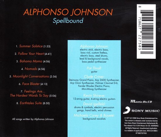 Spellbound, Alphonso Johnson | CD (album) | Muziek | bol