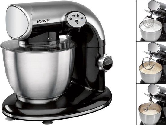 Bomann KM 362 CB Schwarz / Silber Küchenmaschine | bol.com