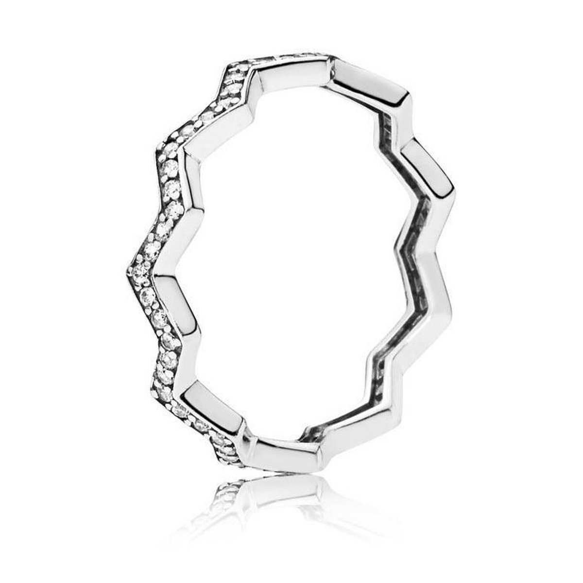 Pandora - Shimmering Zigzag - Sterling Silver - Size 54 | bol.com