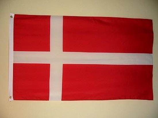 Deense vlag van Denemarken 90 x 150 cm | bol