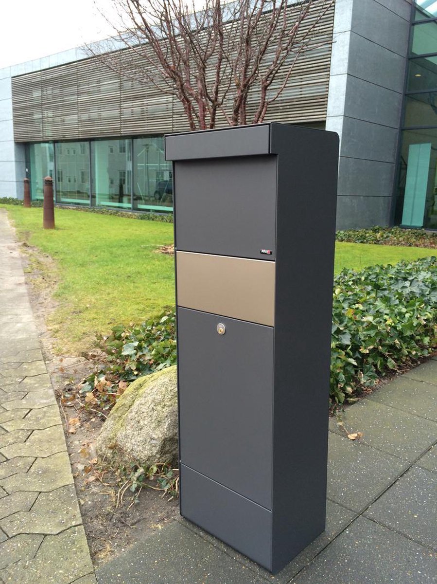 Allux Brievenbus Allux Grundform Parcel - Antraciet met 5 kleuren | bol.com