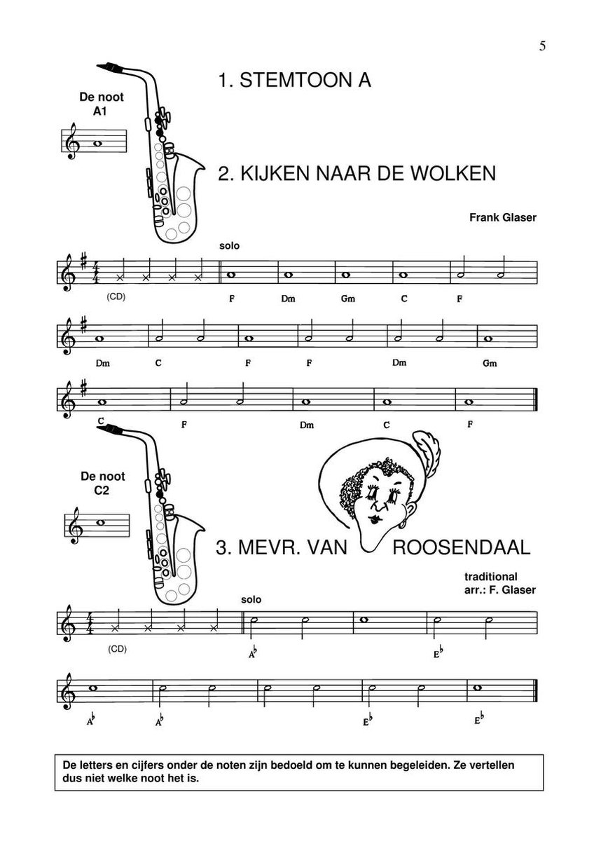 METHODE VAN DE 21ste EEUW voor altsaxofoon, deel 1. 71 speelstukken met ...