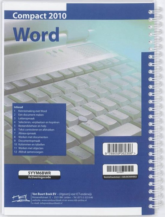 Compact Word 2010 | 9789059062306 | Hans Mooijenkind | Boeken | bol.com