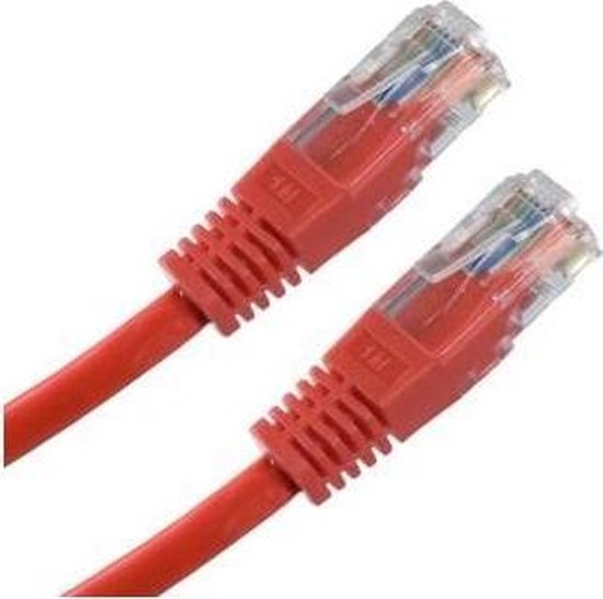 CablExpert PP12-3M / R - Câble réseau, UTP Cat5E, rouge | bol.com
