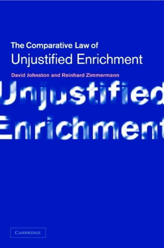 Unjustified Enrichment | 9780521808200 | David Johnston | Boeken | bol.com