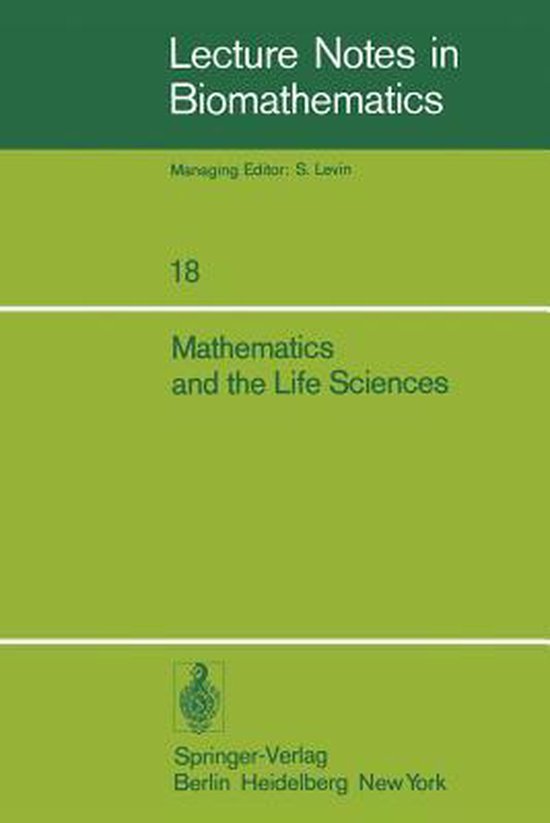 Mathematics and the Life Sciences | 9783540083511 | Boeken | bol.com