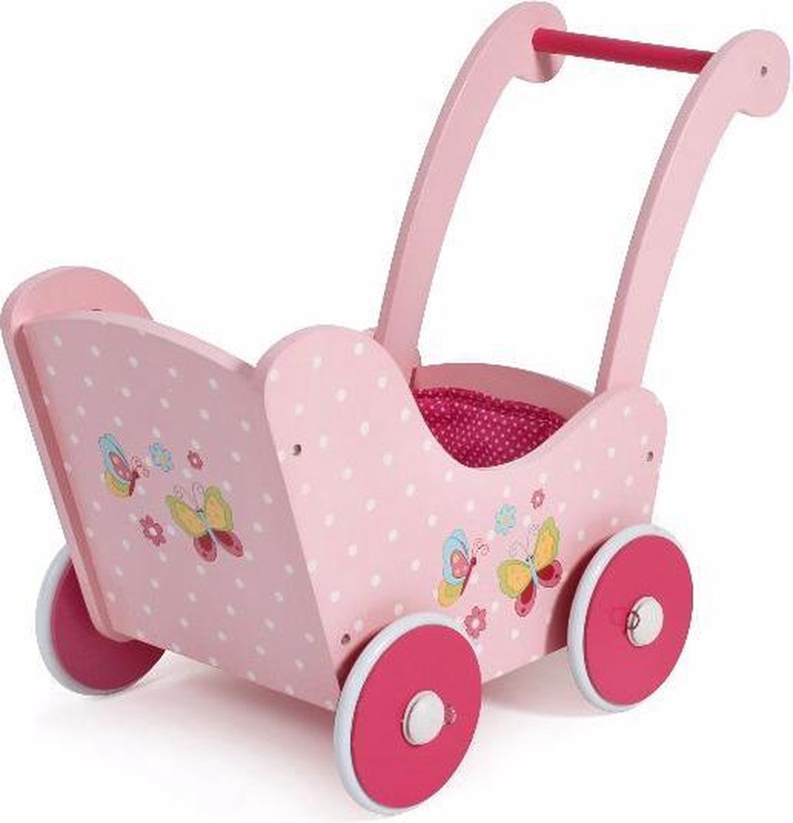 Bayer Chic 2000 - Houten Poppenwagen - Vlinder Roze | bol.com