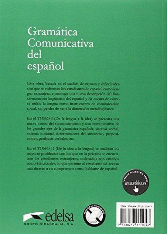 Gramatica Comunicativa Del Espanol | 9788477111047 | Francisco Matte ...