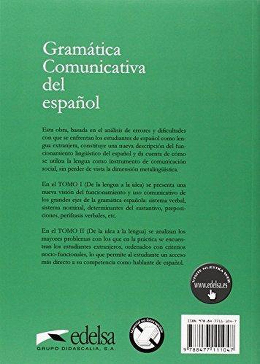 Gramatica Comunicativa Del Espanol | 9788477111047 | Francisco Matte ...