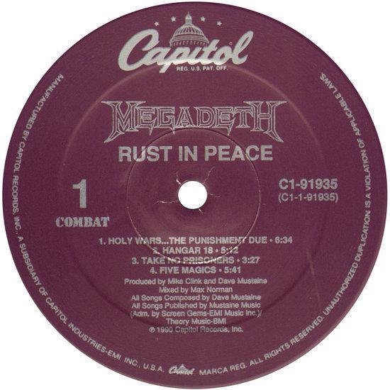 Rust In Peace (LP), Megadeth | LP (album) | Muziek | bol.com