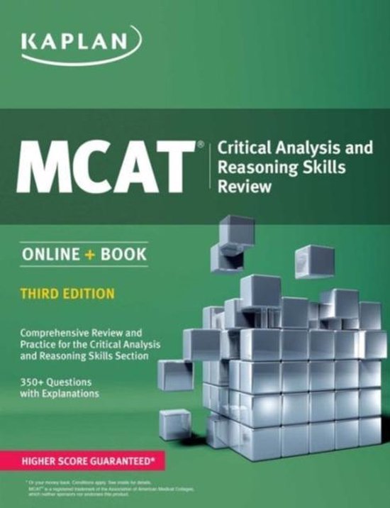 MCAT Critical Analysis and Reasoning Skills Review, Kaplan Test Prep ...