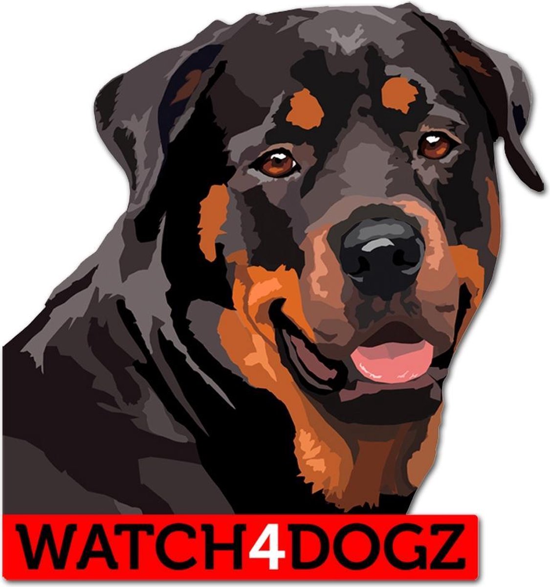 Rottweiler sticker (set van 2 stickers) | bol