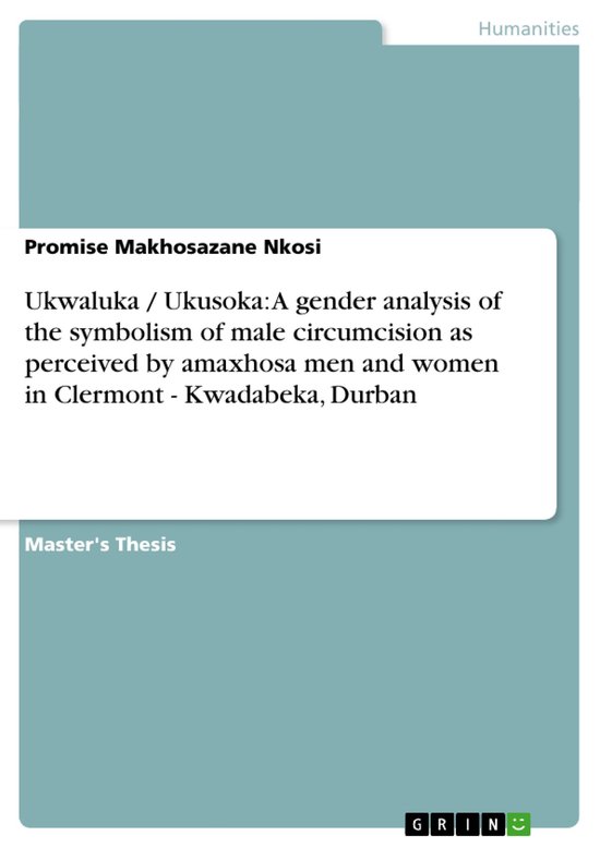 Ukwaluka / Ukusoka: A gender analysis of the symbolism of male ...