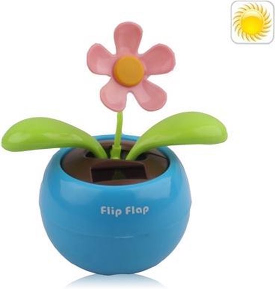 Solar Flip Flap Flower, willekeurige bloemkleurlevering (blauwe ...