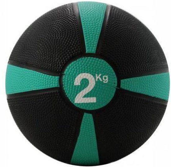 MADFitness - Medicine Bal - 2 Kg - Groene streep | bol.com