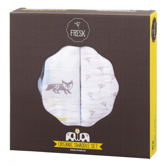 Fresk inbakerdoeken Fox Blue 70x60 cm set van 2 | bol