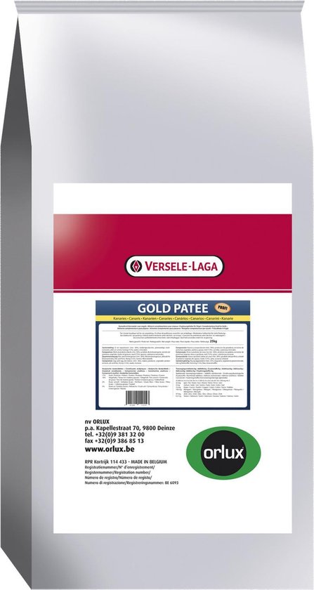 Versele-Laga Orlux Gold Patee Geel Profi - Vogelvoer - 25 kg | bol