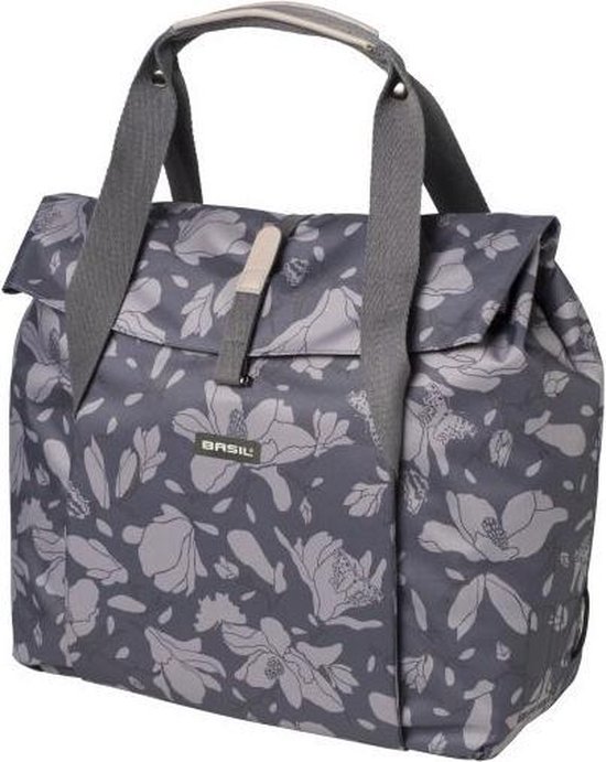 Basil Magnolia Fietsshopper- Enkele fietstas - Grijs - 18 Liter | bol.com