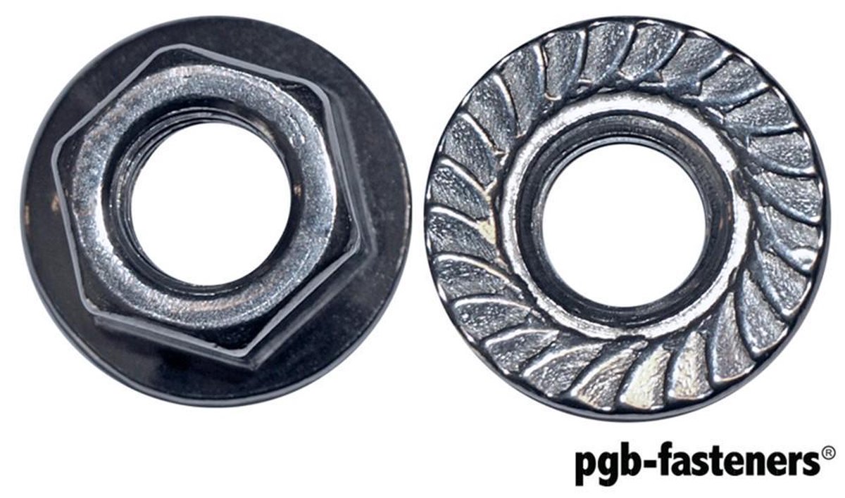 Gekartelde moer DIN 6923 M5 Zn-200 stuks | bol.com