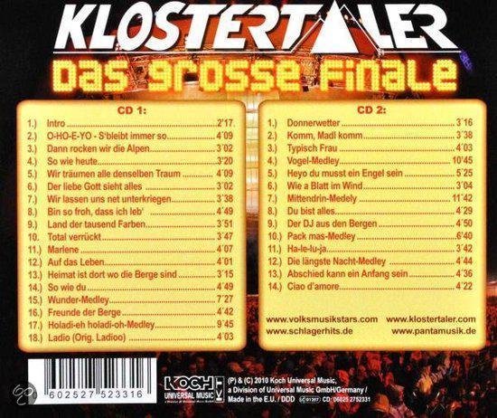 Das Grosse Finale, Klostertaler | CD (album) | Muziek | bol