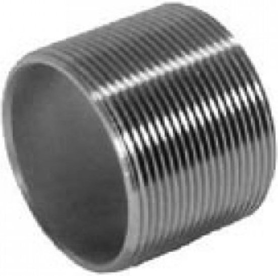 Stainlessfirm Draadnippel 316L - 3/4" - RVS - Lagedrukfitting - Gasdraadfitting - 10 Stuks | bol.com