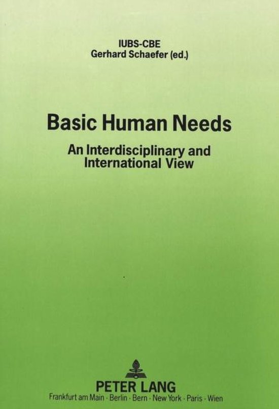 Basic Human Needs | 9783631457238 | Boeken | bol.com