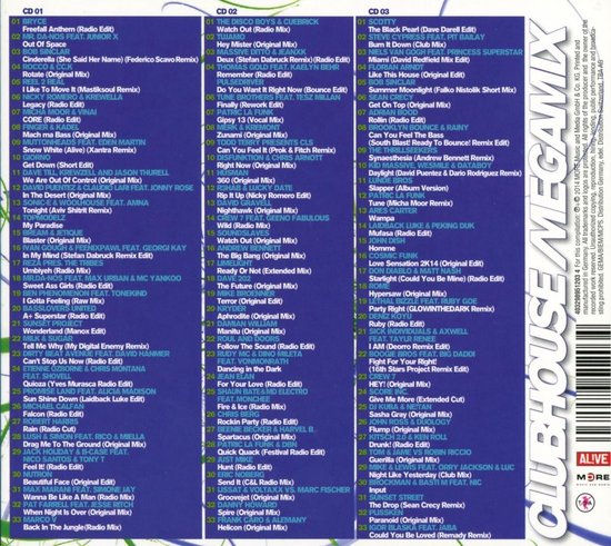 Various - Clubhouse Megamix Vol.4, Various | Muziek | bol