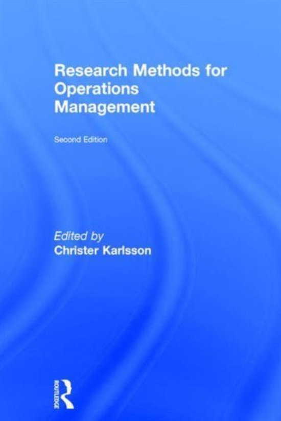 Research Methods for Operations Management | 9781138945418 | Christer ...