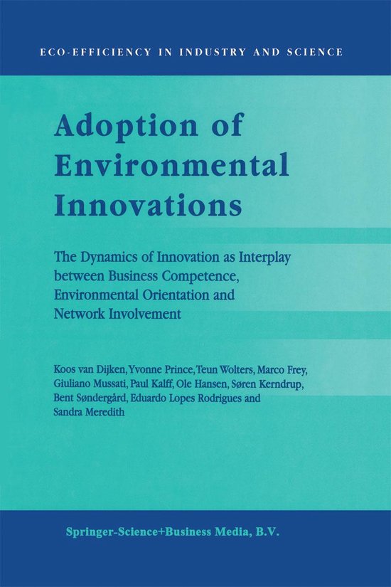 Eco-Efficiency in Industry and Science 2 - Adoption of Environmental ...