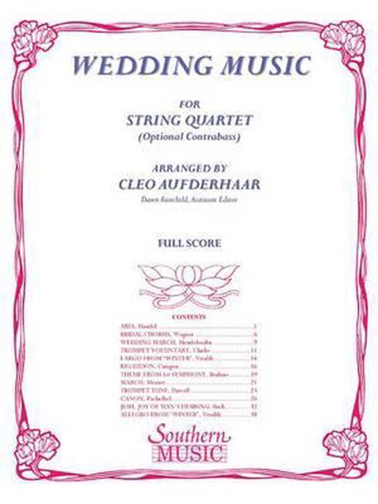 Wedding Music Full Score | 9781581060782 | Boeken | bol.com