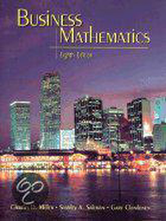 Business Mathematics, Charles D. Miller | 9780321045034 | Boeken | bol