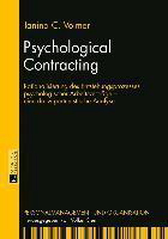 Psychological Contracting, Janina Volmer | 9783631640111 | Boeken | bol