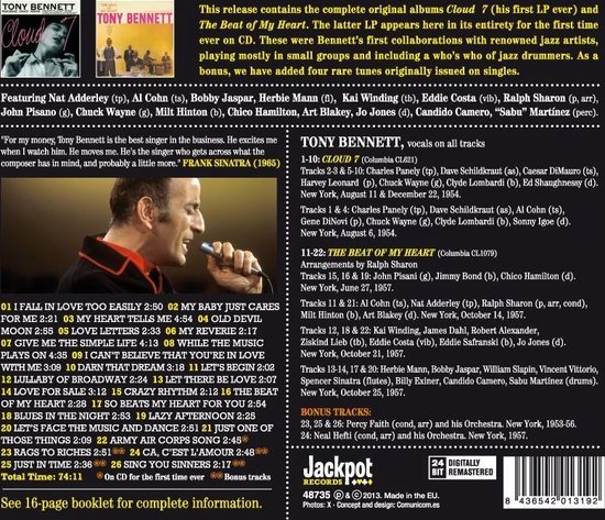 Cloud 7 + Beat Of My Heart, Tony Bennett | CD (album) | Muziek | bol