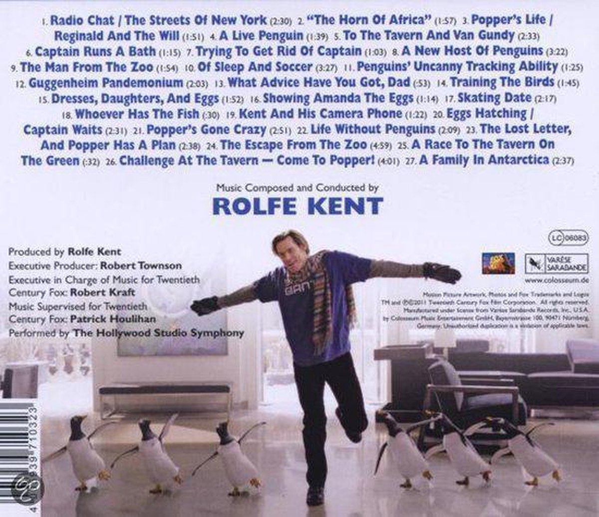 Rolfe Kent - Mr. Popper'S Penguins, Original Soundtrack | CD (album ...