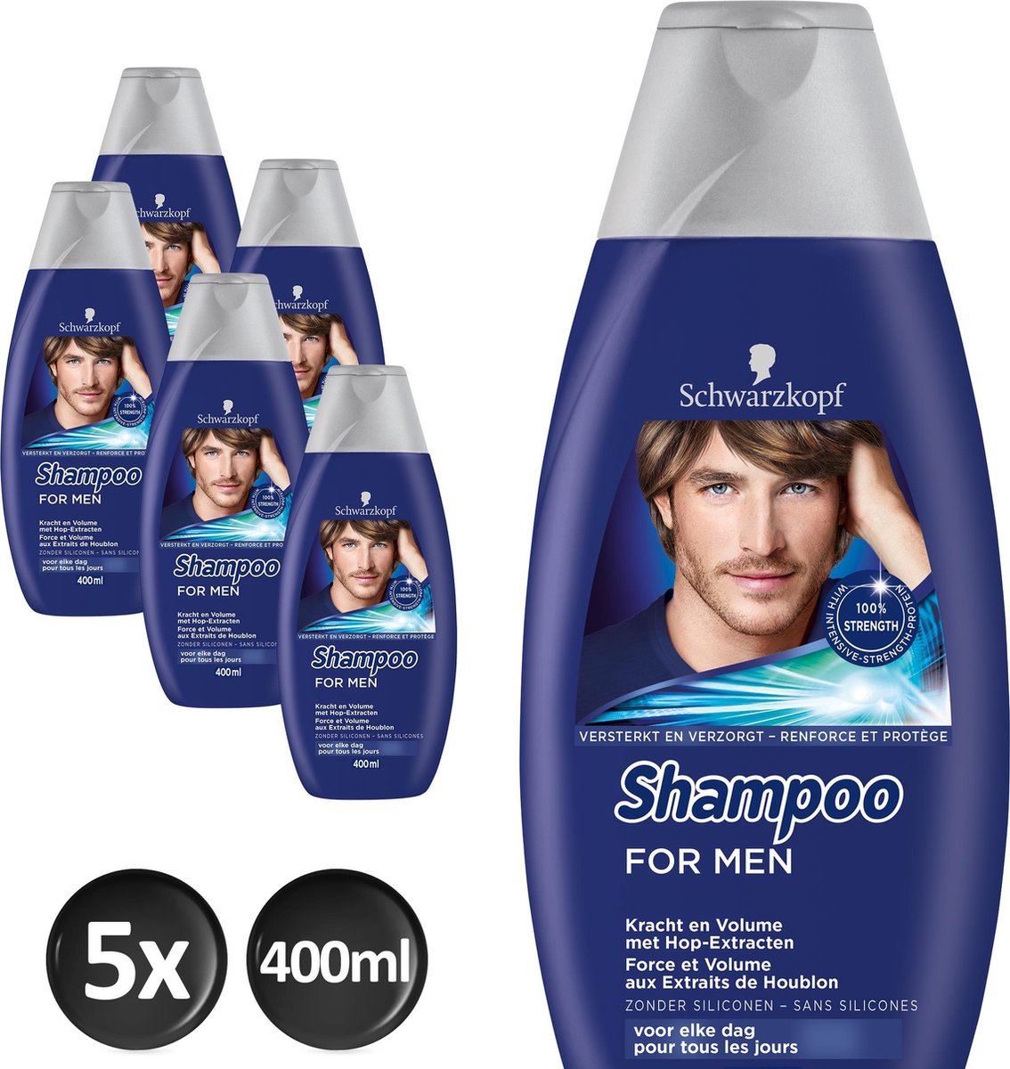 Shampooing Schwarzkopf pour hommes - 5 x 400ml | bol.com