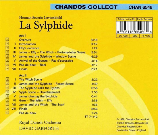 La Sylphide, Royal Danish Orchestra | CD (album) | Muziek | bol.com