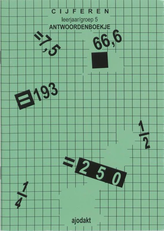 Cyferen Leerjaar/Groep / Groep 5 / Deel Antwoorden | 9789070732820 ...