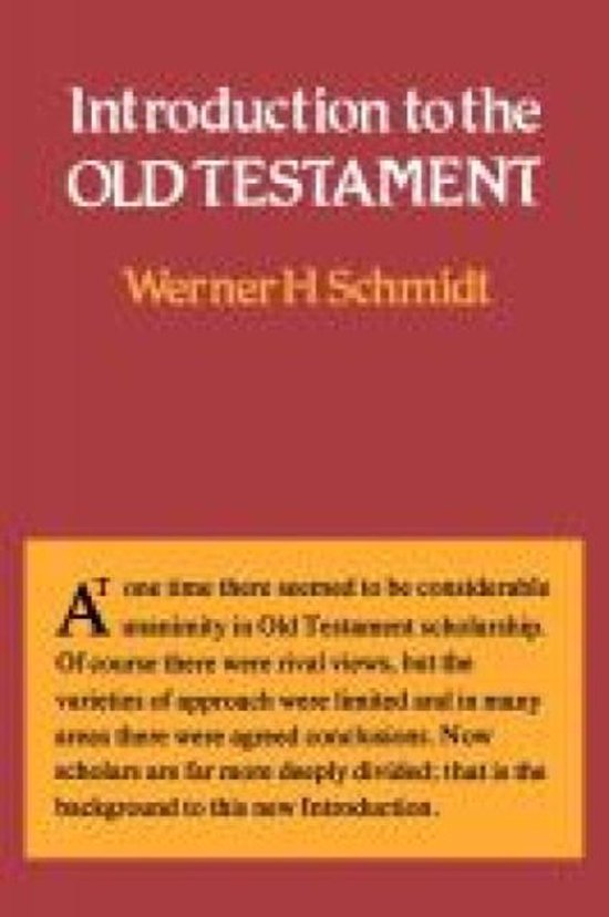 Introduction to the Old Testament | 9780334020882 | Werner H. Schmidt ...