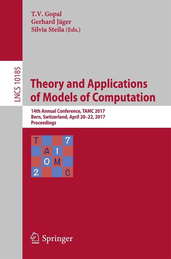 Lecture Notes in Computer Science 10185 - Theory and Applications of ...