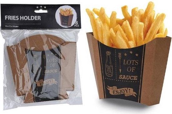 Plateau de frites en papier 8 pièces | bol.com